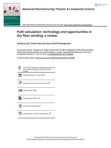 Path Calculation Technology And Opportunities In Dry Fiber Winding A