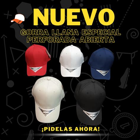 😘gorras Llana Especial Perforadas Abierta Kienky Perfecta