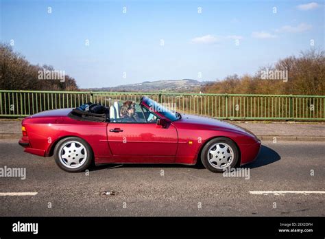 1990 90s Red Porsche 944 S2 Cabrio 2969cc Convertible Convertibles
