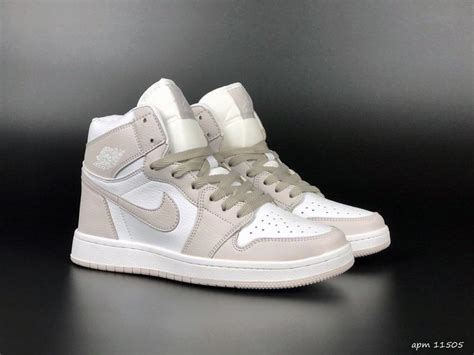 Мужские высокие бежевые кроссовки nike air jordan 1 retro 🆕 найк ...