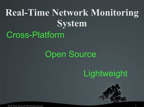 Real Time Network Monitoring System Odp