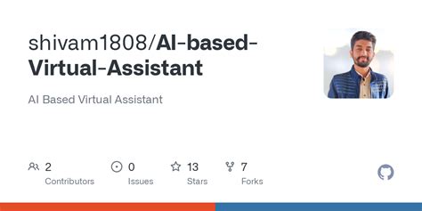 Github Shivam1808ai Based Virtual Assistant Ai Based Virtual Assistant
