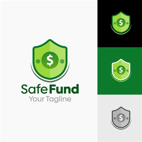 Illustration Graphic Logo Of Safe Fund Merging Concepts Of A Money