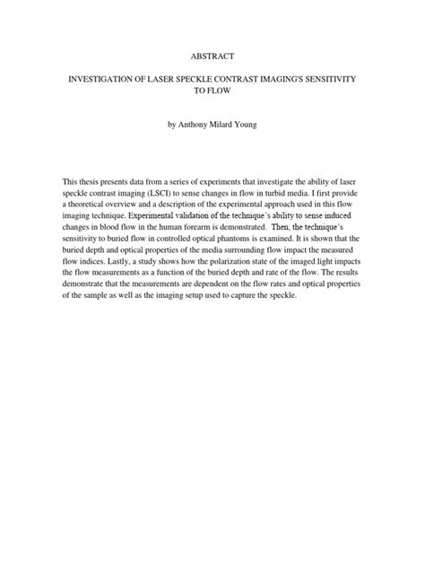 Anthony Young Ms Physics Thesis 2018 Ohiolink Final Pdf Optics