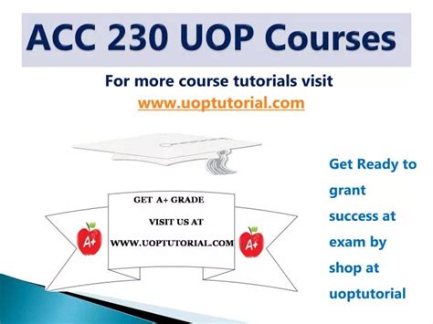 Ppt Acc 230 Uop Tutorial Uoptutorial Powerpoint Presentation Free