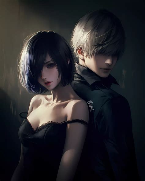 Тоука Touka And Канеки Kaneki Tokyo Ghoul Wallpapers Touka Kaneki