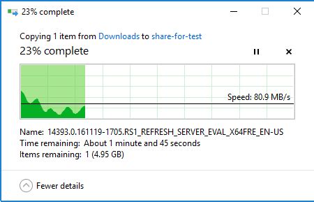 Create Free SMB3 File Server On Hyper V 2016