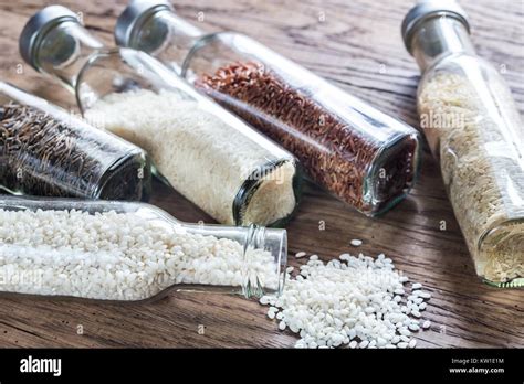 Different Kinds Of Rice Stock Photo Alamy