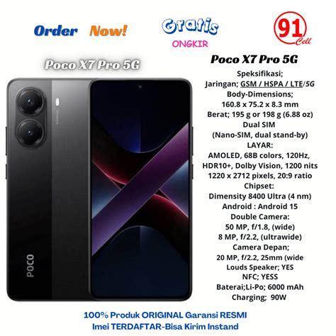 Jual Xiaomi Poco X Pro G X Pro G Ram Gb Garansi Resmi Tahun Shopee Indonesia