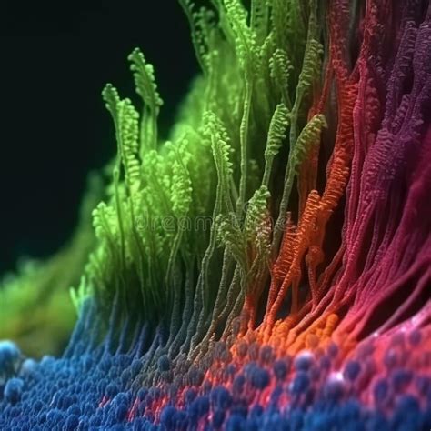 Vivid Algae Under The Microscope A Stunning 4k View For Scientific