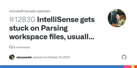 Intellisense Gets Stuck On Parsing Workspace Files Usually Between 20 To 40 · Issue 12830