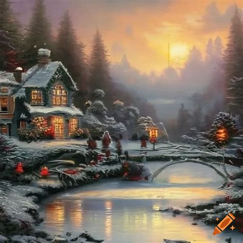 Thomas Kinkade Winter