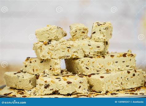 Halvah Sweet Food Stock Image Image Of Traditional 130989247