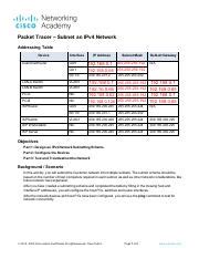IPv Network Subnetting For Network Technicians Course Hero