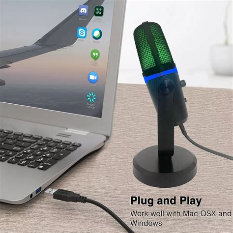 NEW RGB USB DESKTOP RECORDING CONDENSER MICROPHONE GAM86FX Uncle Wiener S Wholesale