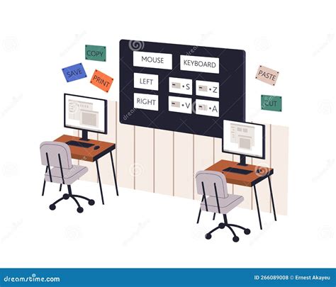 School Classroom For Computer Science And Literacy Elementary