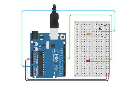 Circuit Design Nomor 3 Photoresistor Program Tinkercad