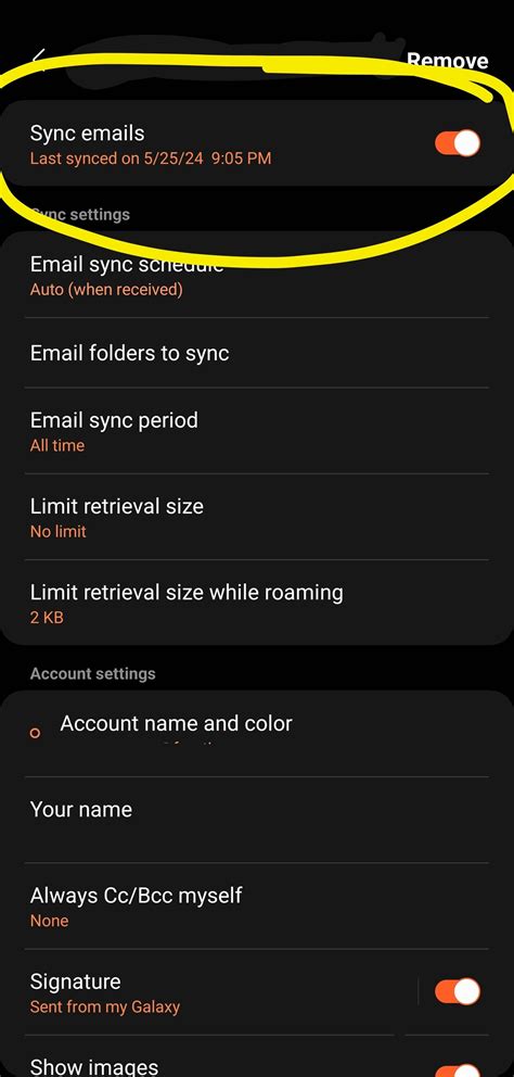 a73 email now not syncing samsung community 2891467