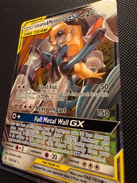 Lucario And Melmetal Gx Tag Team Unbroken Bonds Eng Ab 1fr Gebraucht