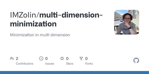 Github Imzolinmulti Dimension Minimization Minimization In Multi Dimension
