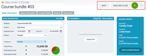 Sales Order Detail Raynet Crm Basics And Tutorials