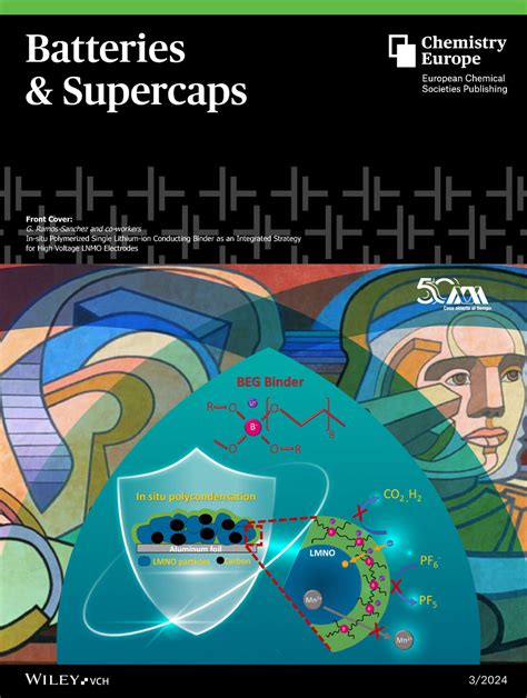 Cover Picture In‐situ Polymerized Single Lithium‐ion Conducting Binder