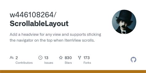 Github W Scrollablelayout Add A Headview For Any View And Supports Sticking The