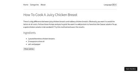 Simple Translator React Codesandbox