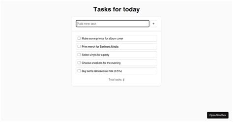 todo codesandbox