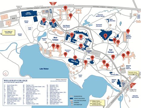 Wellesley College Campus Map