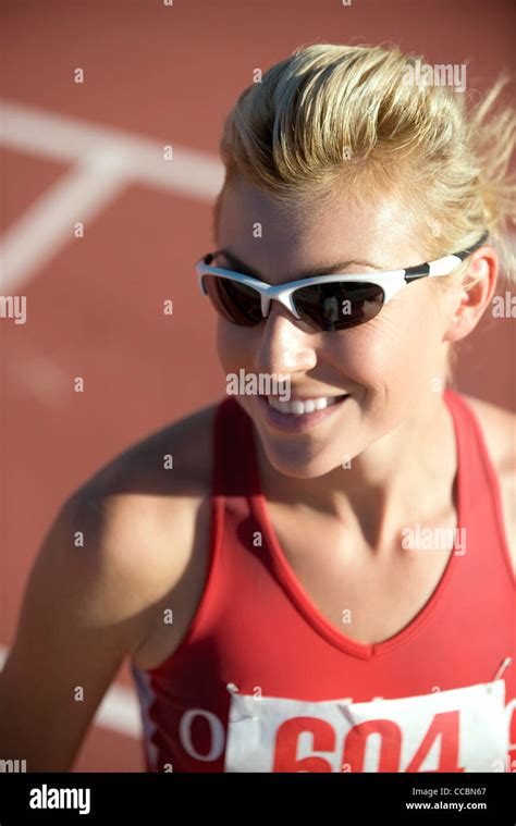 Female Athlete Portrait Stock Photo Alamy