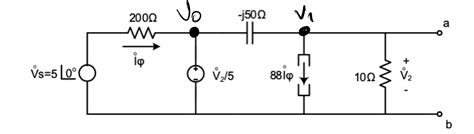Nodal Analysis Node Equations For Thevenin Voltage Electrical