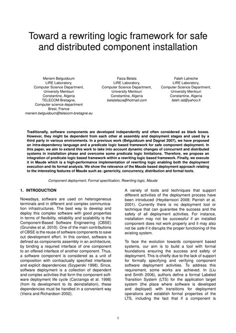 Pdf Toward A Rewriting Logic Framework For Safe And Distributed