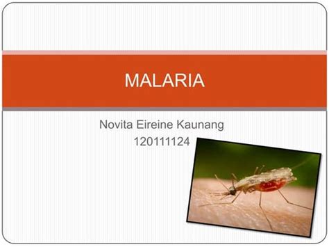 Ppt Malaria Penyuluhan Masyarakat Pptx