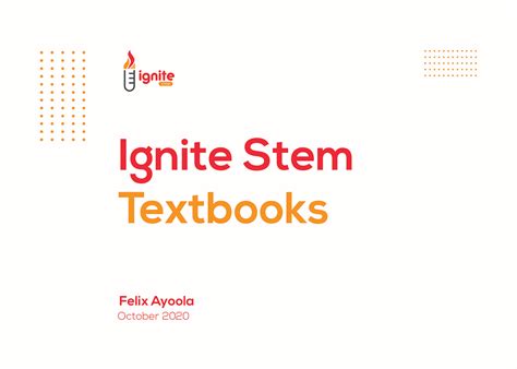 Ignite Stem Textbooks Behance