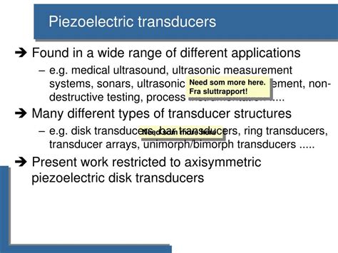 Ppt Finite Element Modeling Of Ultrasonic Piezoelectric Transducers