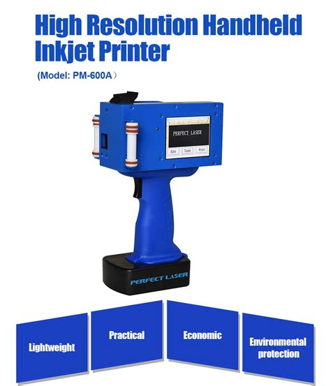Perfect Laser Portable Inkjet Batch Code Printers Print Machine For Code Marking On Wood Metal