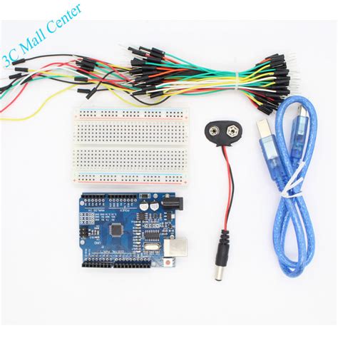 Купить Стартовый комплект для Arduino Uno R3 комплект из 5 элементов Uno R3 макет перемычки