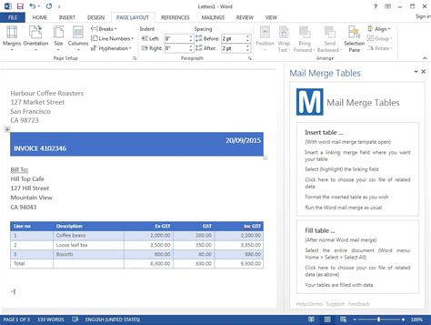 how to create a mail merge template in word 2010