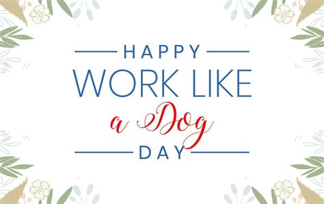 Nacional Trabajo Me Gusta Un Perro Día 26543063 Vector En Vecteezy