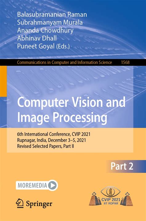 Computer Vision And Image Processing Th International Conference Cvip Rupnagar India