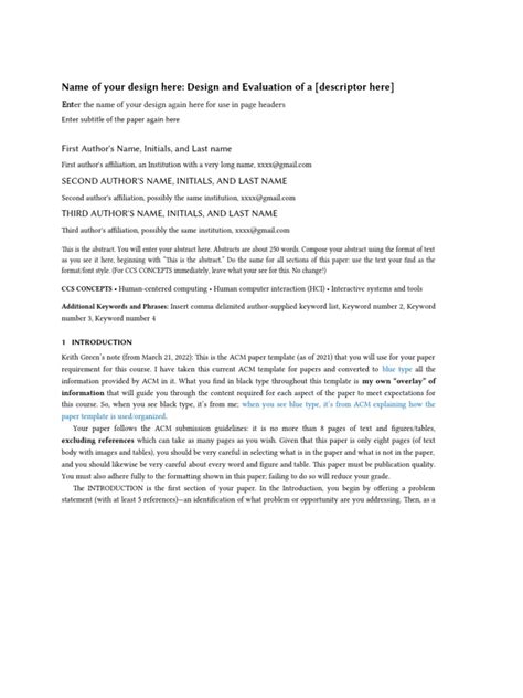 Template Keg Acm Submission 2021 Pdf Microsoft Word Tag Metadata