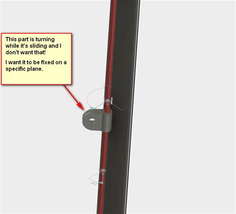 solved aligning a component in the assembly with another plane