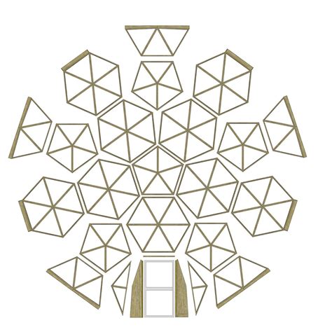 Gd18 Geodesic Dome Sketchup Model Etsy