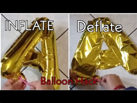How To Deflate A Foil Balloon How To Release Air From A Foil Balloon Reuse Foil Balloon