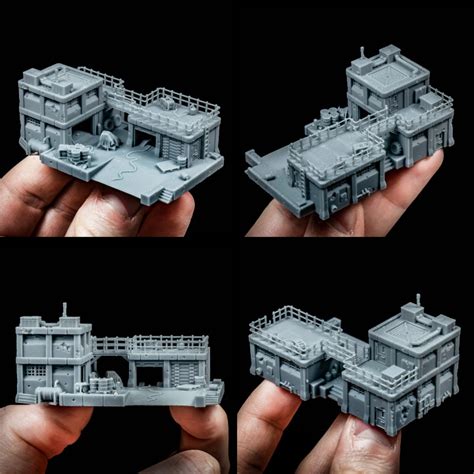 3d Printable Research Buildings By The Lazy Forger