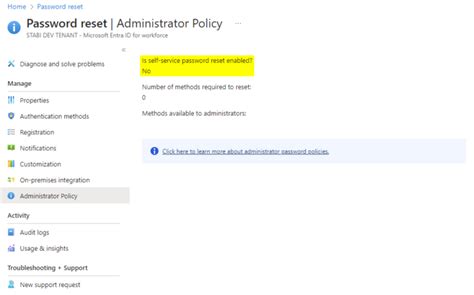 Self Service Password Reset Sspr Für Administratoren Deaktivieren M365 Blog Julian