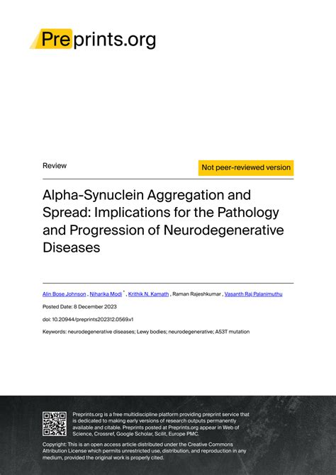 Pdf Alpha Synuclein Aggregation And Spread Implications For The