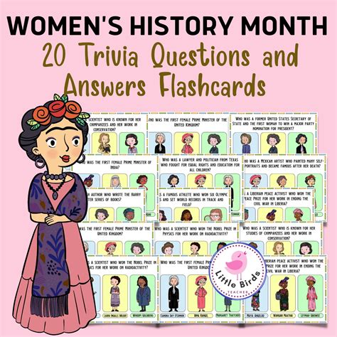 Womens History Month Trivia Questions And Answers Flashcards Made By