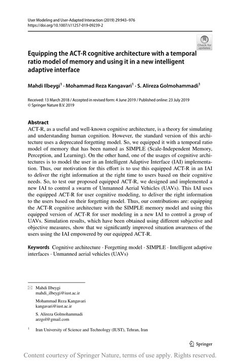 Equipping The Act R Cognitive Architecture With A Temporal Ratio Model Of Memory And Using It In